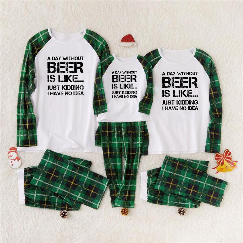 Family Matching Beer Is Like Family Look Pajama Set